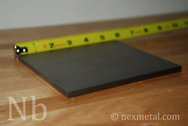 Nb • Niobium Plate 140*127*6mm 950g – Nexmetal Corporation